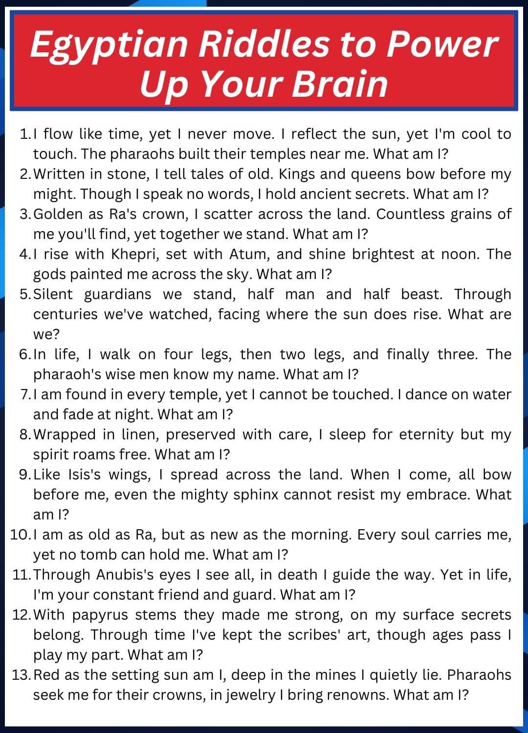 81 The Legacy Of Egyptian Riddles Through Time